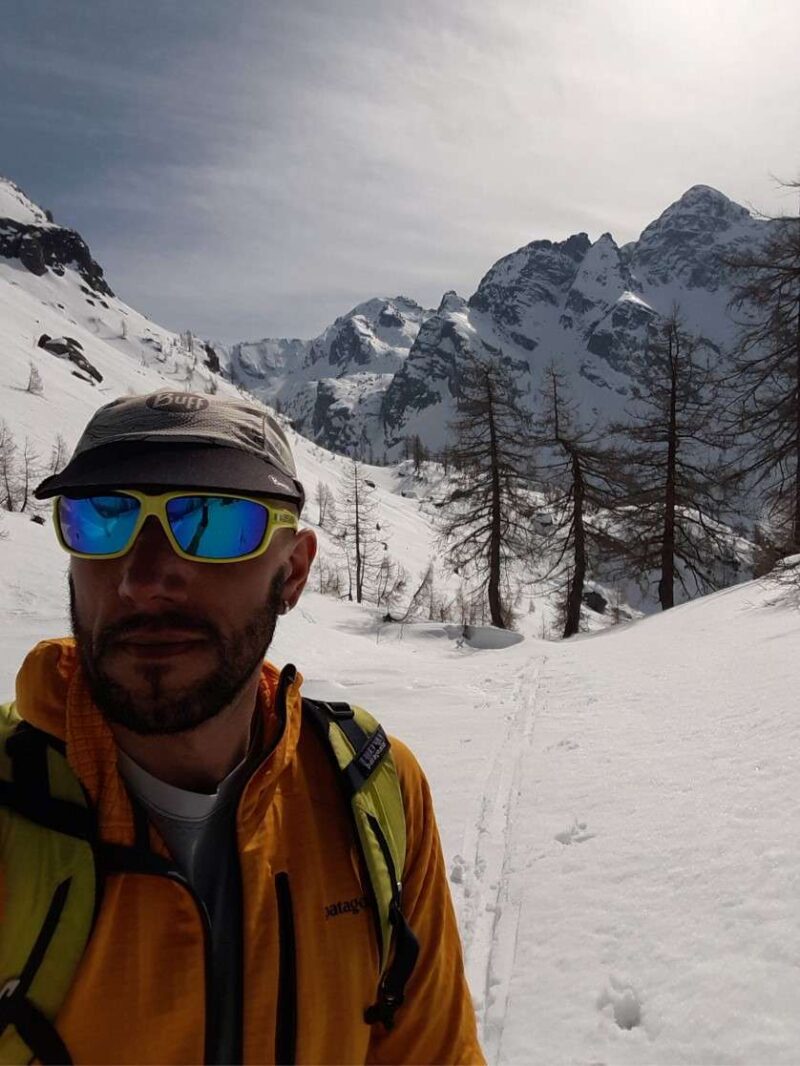 Pizzo Tronella e il Couloir sinuoso - Cristian Candiotto Guida Alpina